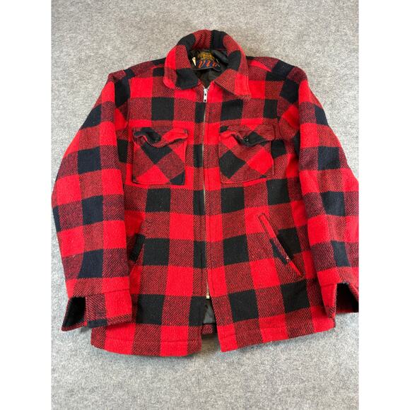 VIP | Jackets & Coats | Vintage 9s Vip Flannel Full Zip Up Jacket Mens ...